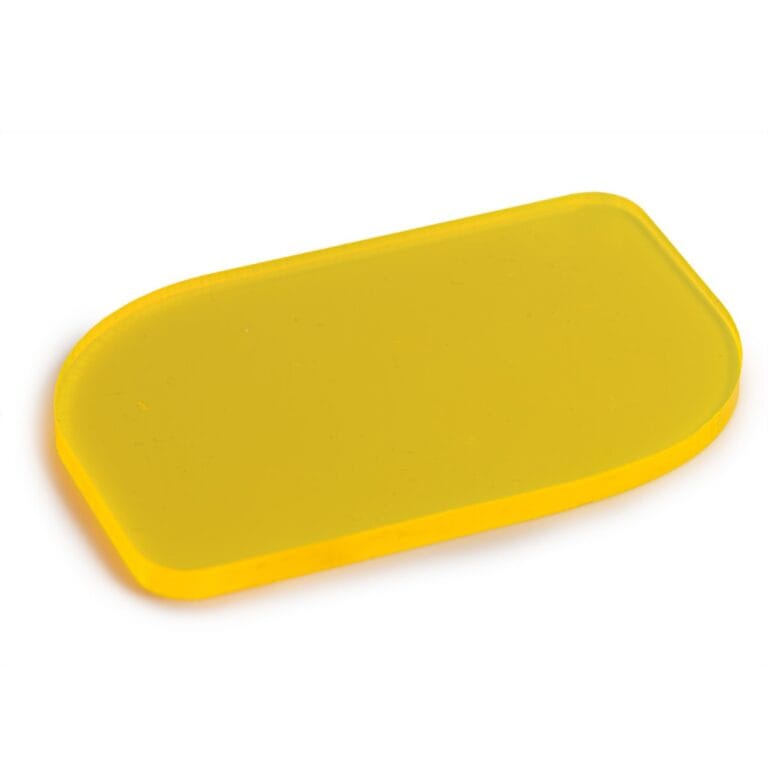 Fluorescent Yellow Acrylic Sheet Sample