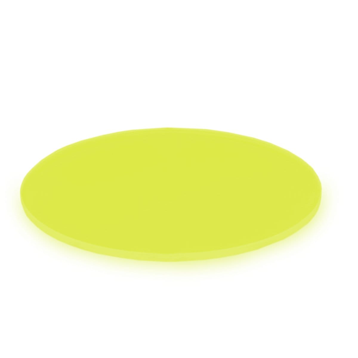Yellow Fluorescent Acrylic Discs