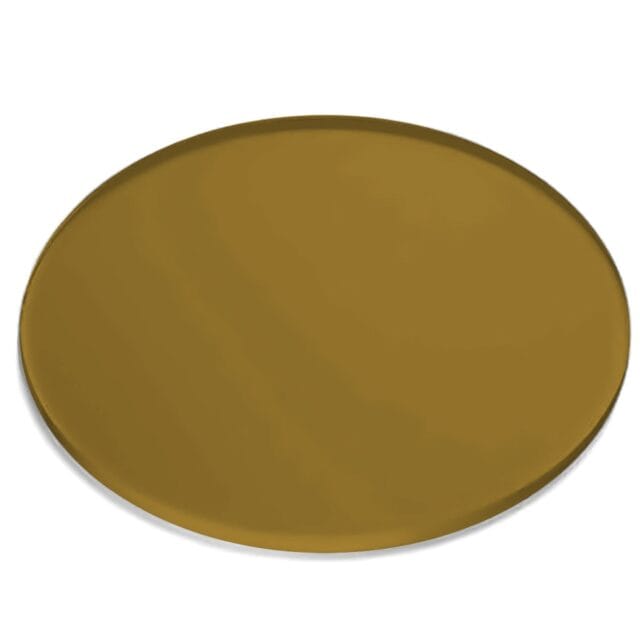 Metallic Gold Acrylic Sheet Disc